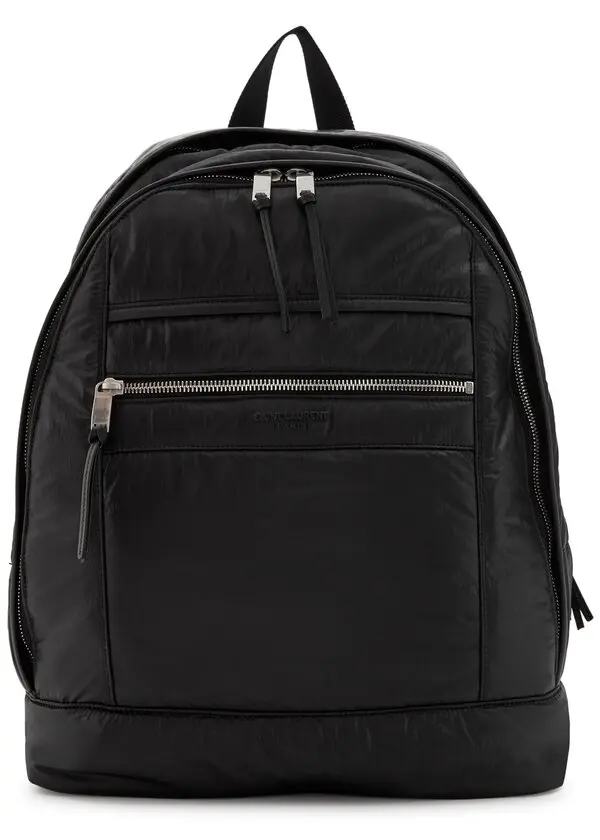 Saint Laurent City Nylon Backpack - Black