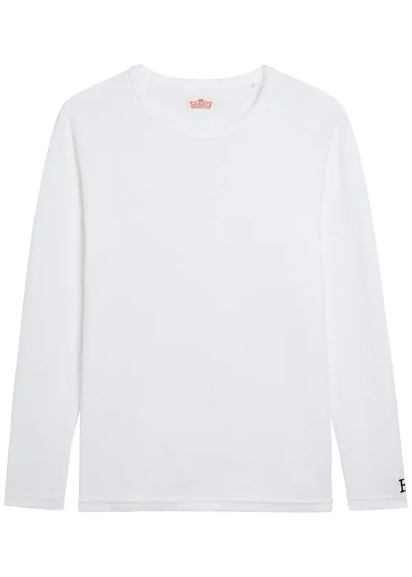 STRETCH FRAISE Ribbed Stretch-cotton T-shirt