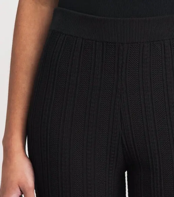 Maje Charm-embellished Knit Trousers