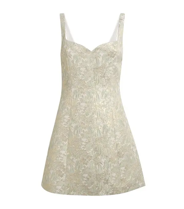 Alice + Olivia Jacquard Eve Mini Dress