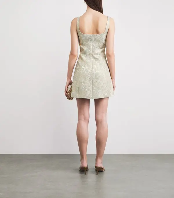 Alice + Olivia Jacquard Eve Mini Dress