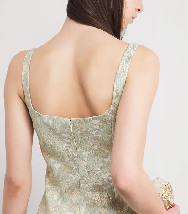 Alice + Olivia Jacquard Eve Mini Dress