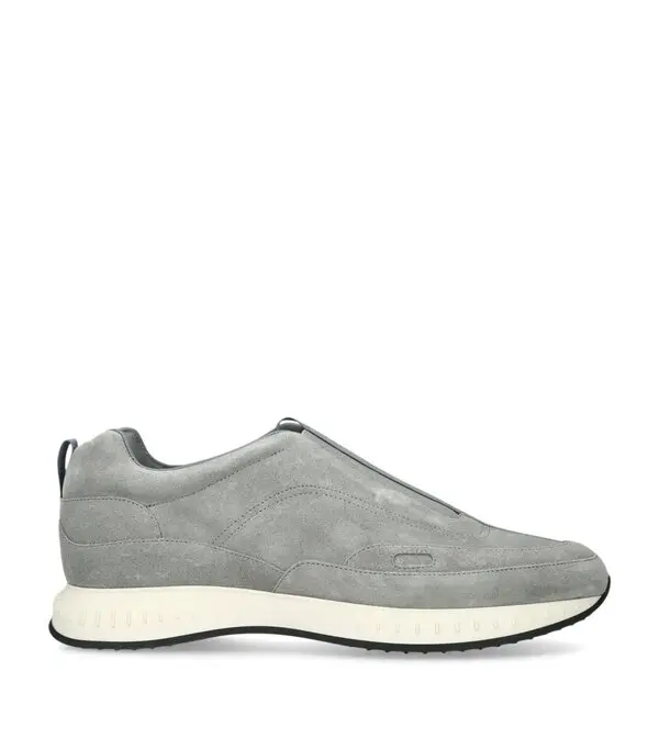 John Lobb Suede Slip-on Sneakers