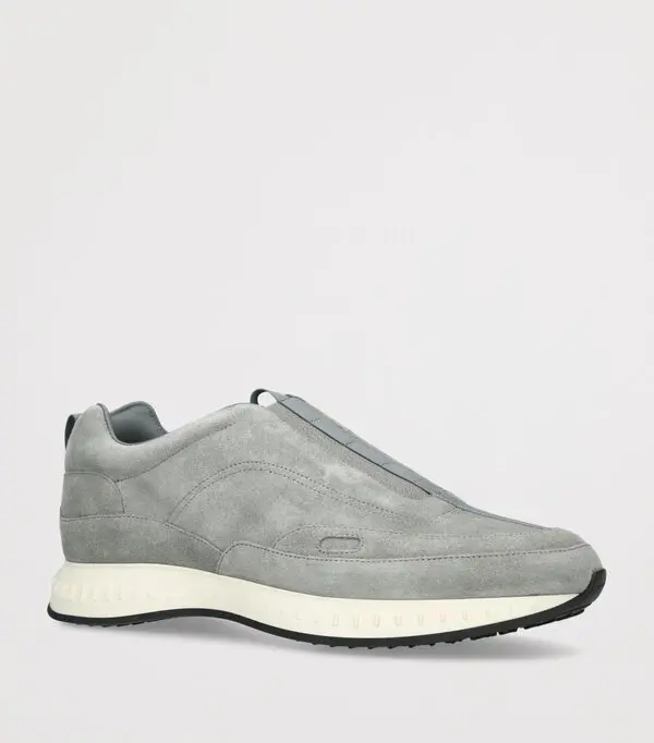 John Lobb Suede Slip-on Sneakers