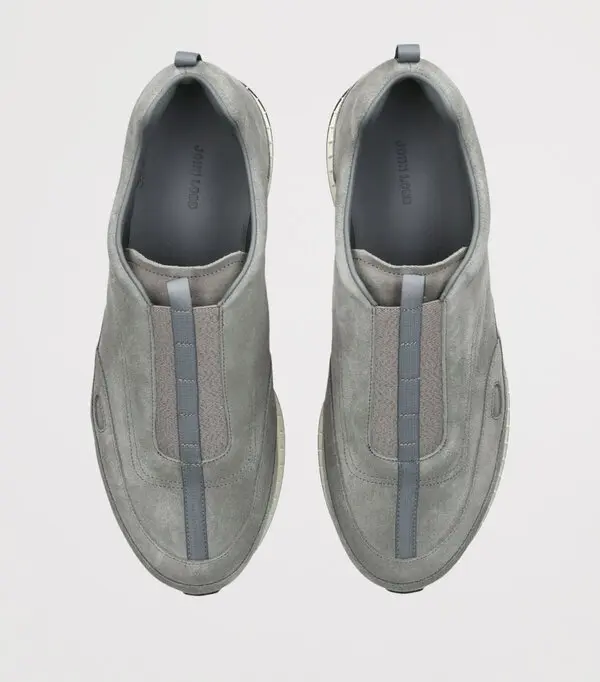 John Lobb Suede Slip-on Sneakers