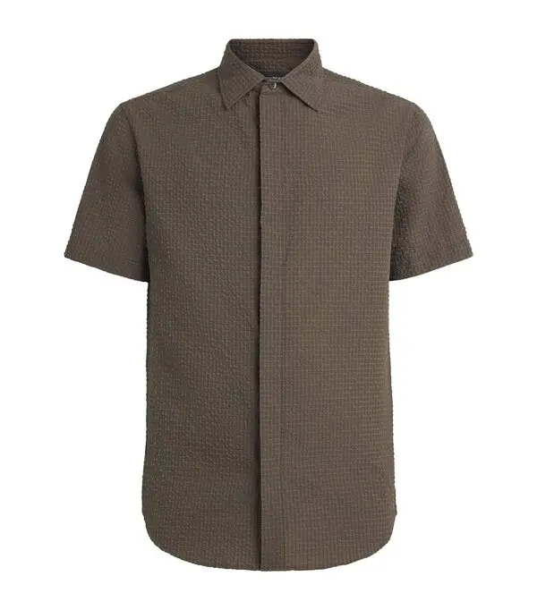 Emporio Armani Seersucker Short-sleeve Shirt