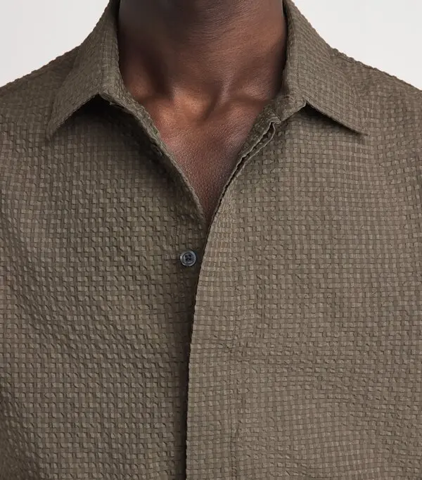 Emporio Armani Seersucker Short-sleeve Shirt