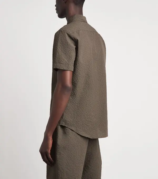 Emporio Armani Seersucker Short-sleeve Shirt