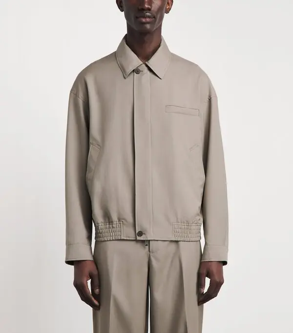Emporio Armani Twill Jacket - Grey