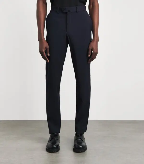 Emporio Armani Virgin Wool-blend Slim Trousers