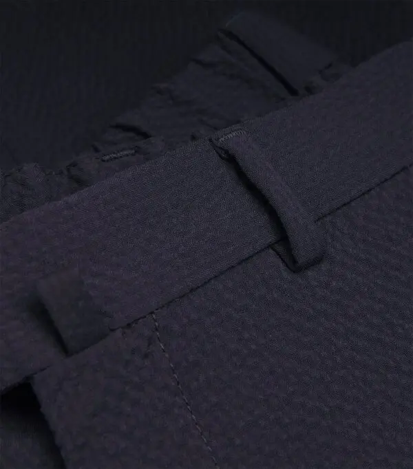 Emporio Armani Virgin Wool-blend Slim Trousers