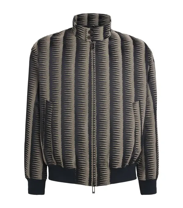 Emporio Armani Jacquard Jacket - Blue