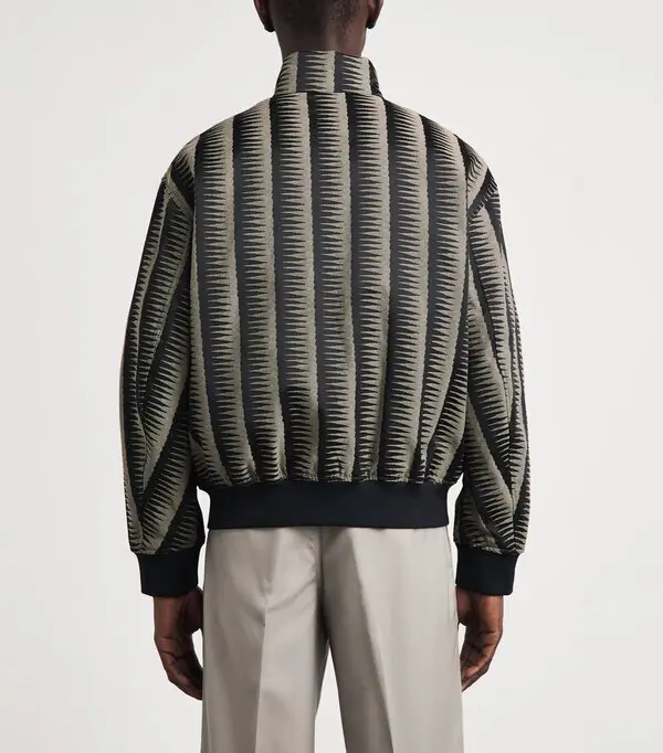 Emporio Armani Jacquard Jacket - Blue