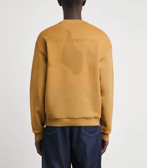 Emporio Armani Cotton Embroidered Sweatshirt