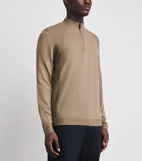 BOSS Momentum Lite Quarter-zip Sweatshirt - Green
