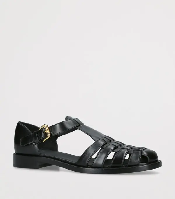 Church's Calfskin Kelsey Sandals - Black