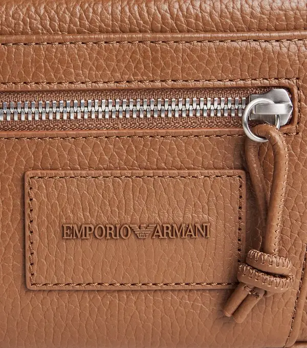 Emporio Armani Leather Eagle Pouch