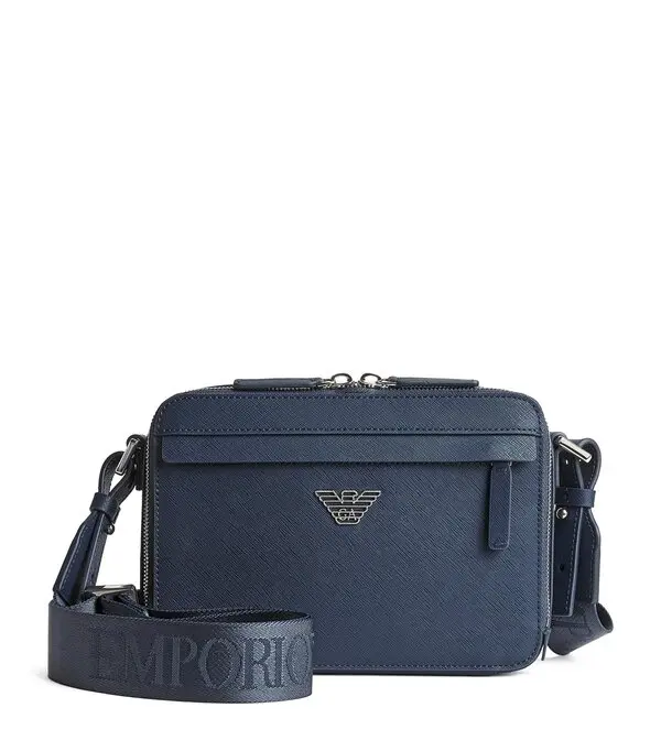 Emporio Armani Mini Eagle Camera Cross-body Bag - Blue