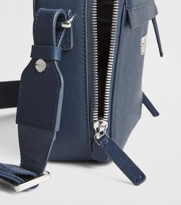 Emporio Armani Mini Eagle Camera Cross-body Bag - Blue