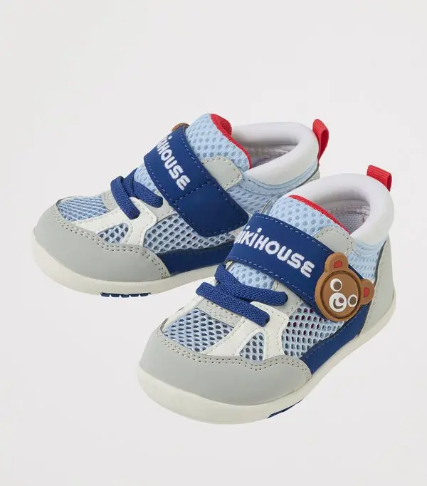 MIKI HOUSE Bear Appliqué Sneakers