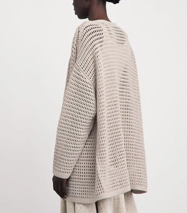 LAUREN MANOOGIAN Net-stitch Cardigan