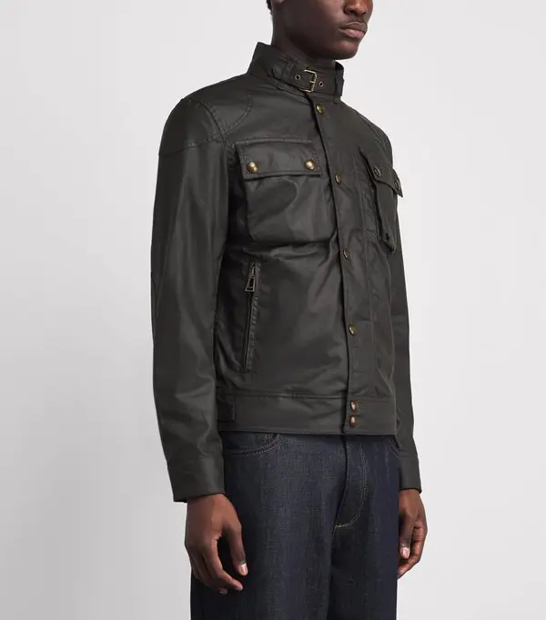 Belstaff Waxed Cotton Racemaster Jacket - Green