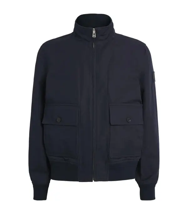 Belstaff Linen-cotton Helston Jacket - Navy