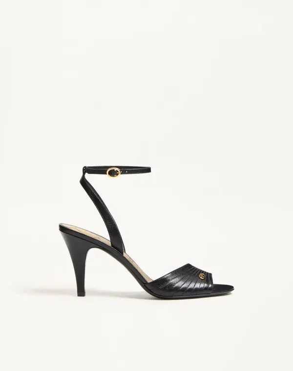 Valentino Garavani Kidskin Ladycrush Sandal - Black