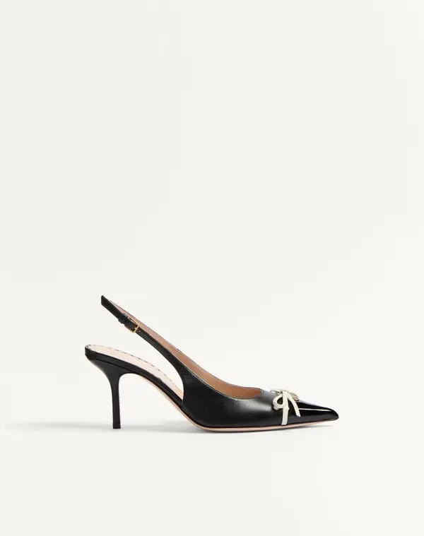 Valentino Garavani Bepointy Slingback Pump - Black/ivory