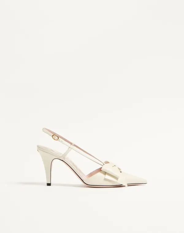 Valentino Garavani Bowow Slingback Pumps - Ivory