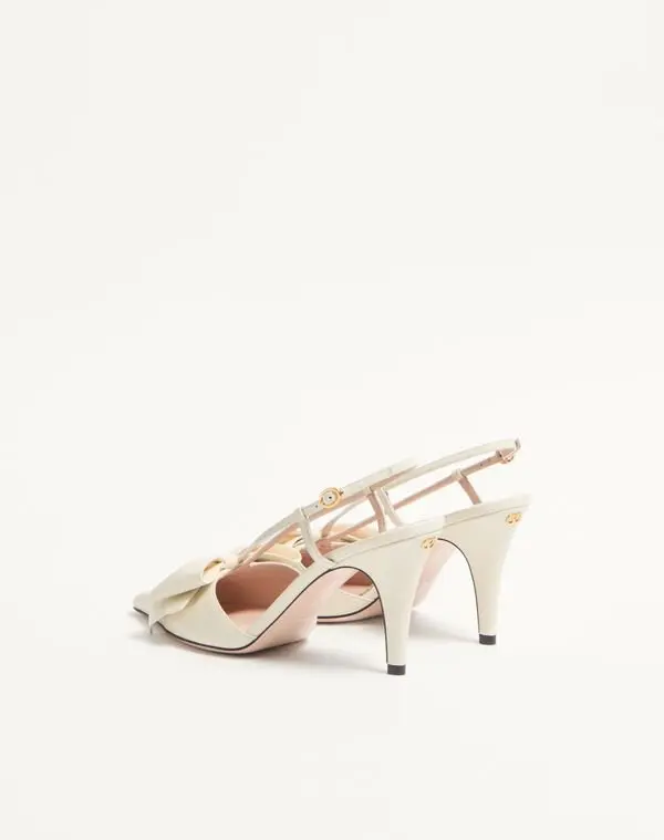 Valentino Garavani Bowow Slingback Pumps - Ivory