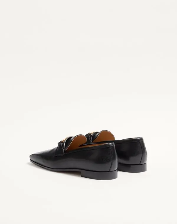 Valentino Garavani Vlogo Signature Kidskin Loafer - Black