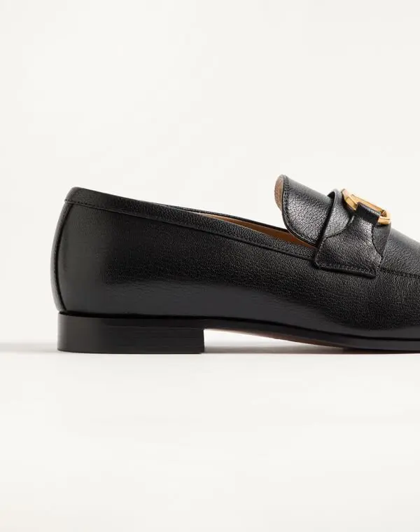 Valentino Garavani Vlogo Signature Kidskin Loafer - Black