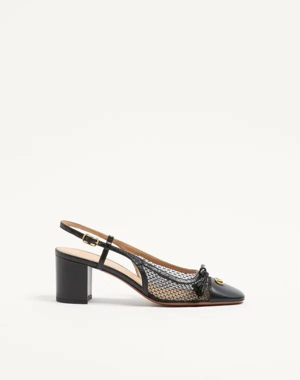 Valentino Garavani Valet Du Roi Slingback Pump 60mm - Black