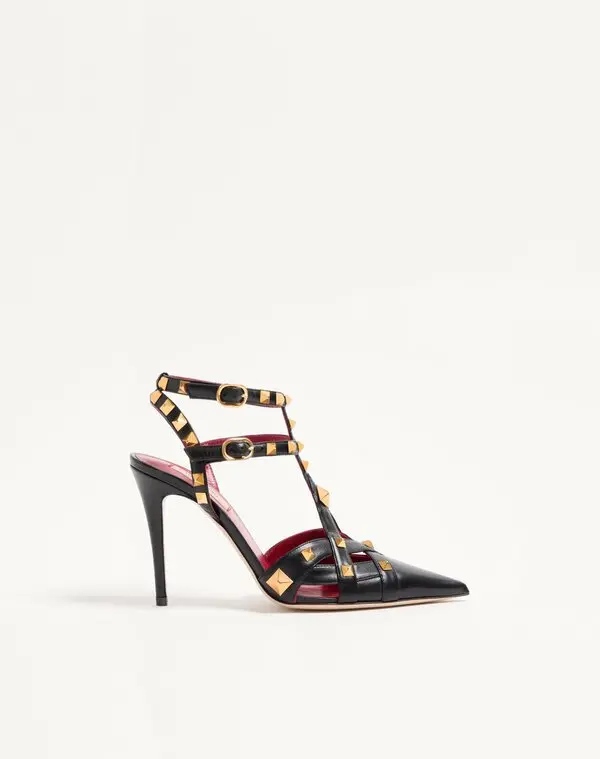 Valentino Garavani Studdy Kidskin Pumps 100mm - Black