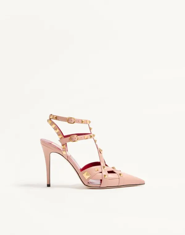 Valentino Garavani Studdy Kidskin Pumps 100mm - Pink