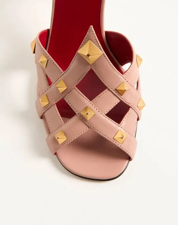 Valentino Garavani Studded Kidskin Sandal - Pink