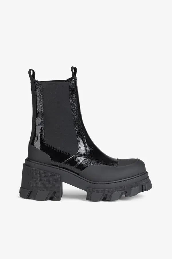 GANNI Cleated Heeled Chelsea Boots