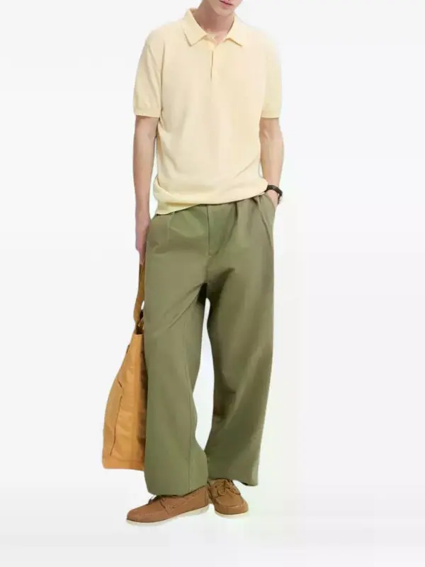 BARACUTA Short Sleeve Polo Shirt - Yellow
