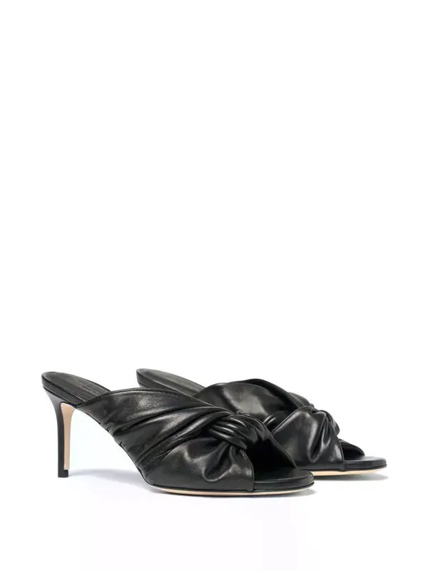 SCAROSSO 75mm Kiki Mules - Black