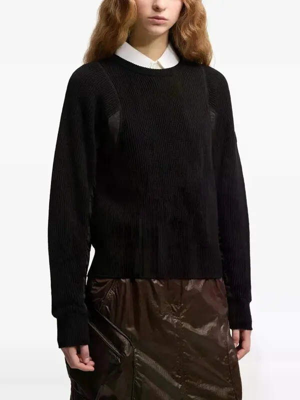 Moncler Ribbed Contrast-panel Sweater