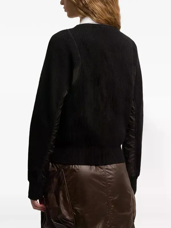 Moncler Ribbed Contrast-panel Sweater