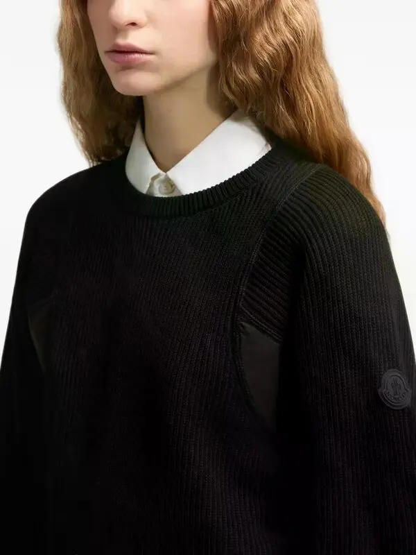 Moncler Ribbed Contrast-panel Sweater