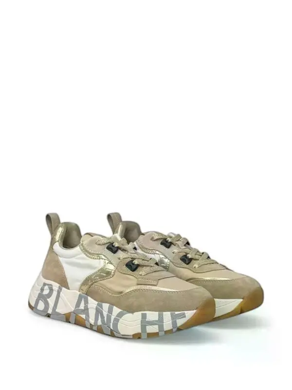VOILE BLANCHE Panelled Low Top Sneakers - Neutrals