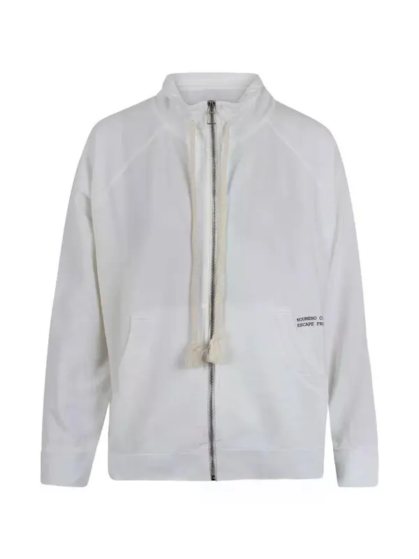 NOUMENO CONCEPT Logo-print Zip-up Sweatshirt