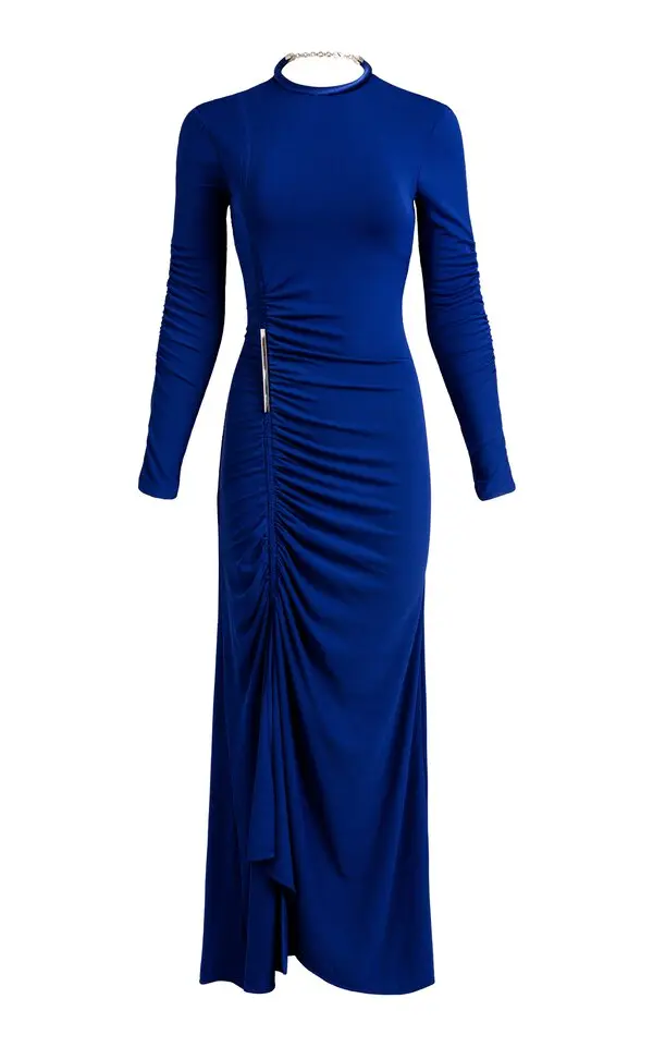 Silvia Tcherassi Mara Ruched Maxi Dress