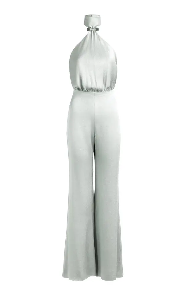 Silvia Tcherassi Imperio Halter Jumpsuit - Grey