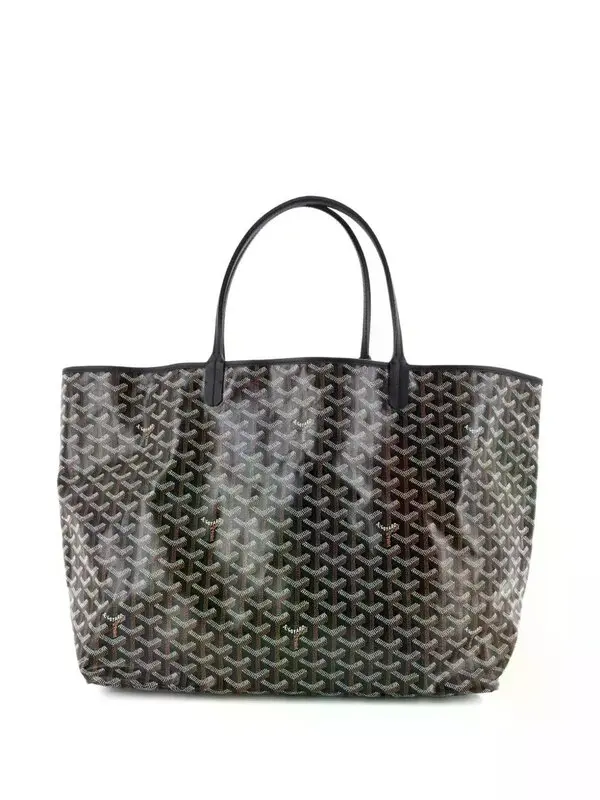 Goyard Saint Louis Coated Canvas Gm Tote Bag - Black