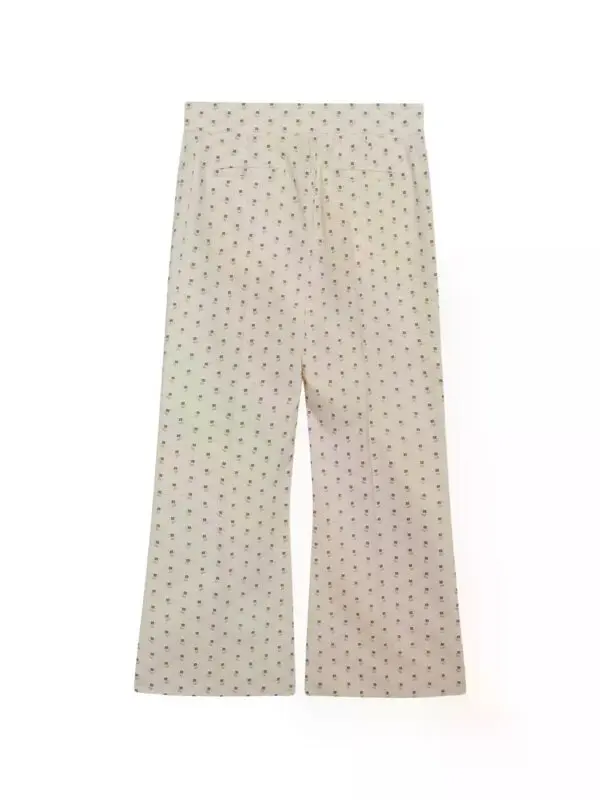 Valentino Garavani Floral-print Trousers - Neutrals