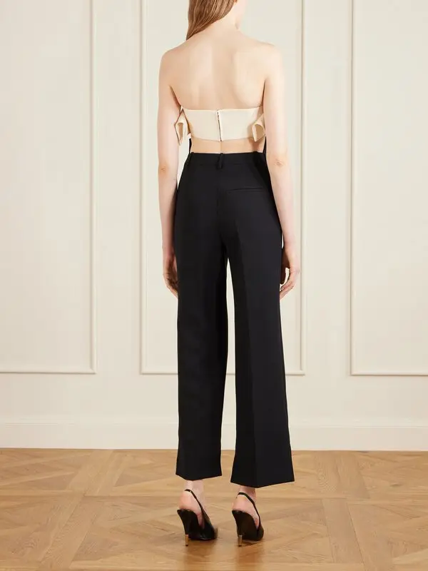 Khaite Kelsi Cropped Top - Neutrals